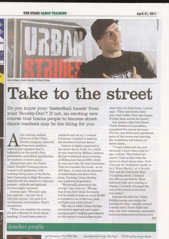 Inspirational Street Dance education with UK experts